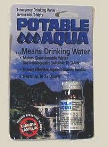 Water Purification Tablets | Army Navy Sales | Charleys Surplus
